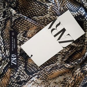 Zara | Dresses | Zara Snake Print Midi Dress | Poshmark